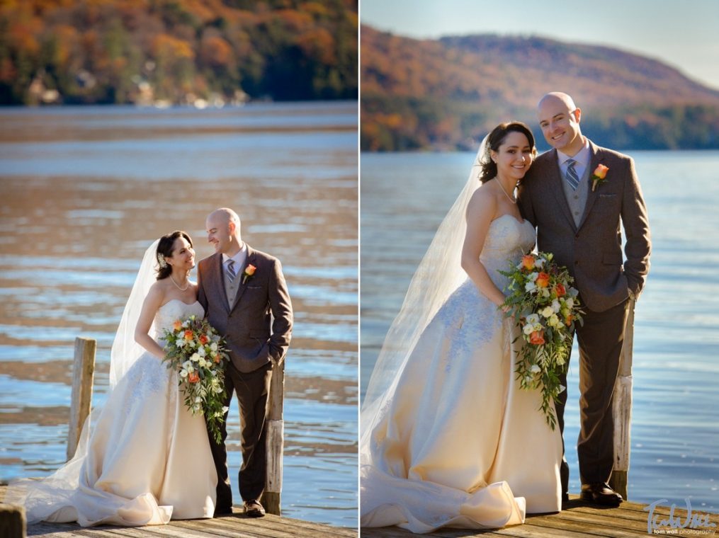 kara & clint, the inn at erlowest, lake george, ny - Tom Wall Photography
