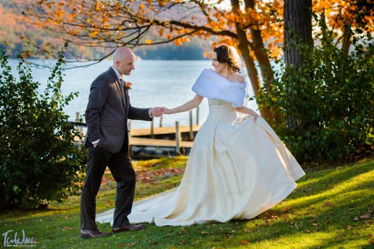 kara & clint, the inn at erlowest, lake george, ny - Tom Wall Photography